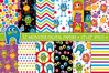 Monster digital papers, Monster patterns (82802) | Patterns | Design ...
