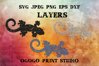 3D Layered Lizard Mandala Svg, Zentangle SVG, Animal Svg (1038210 ...