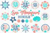 Sea Monogram Bundle, Sea Shells Monogram, Ocean Monogram (280939 ...