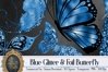 30 Royal Blue Foil and Glitter Butterfly Digital Images (238914 ...