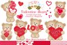 Valentine clipart, Valentine bear graphics & illustrations (84628 ...