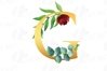 Floral golden alphabet clip art, floral alphabet print (180710 ...