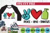 Peace Love Sanitize SVG Cut File (537572) | Cut Files | Design Bundles