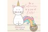 Caticorn Cat Unicorn Digital Papers and Cat Clipart SET (97484 ...