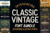 THE CLASSIC VINTAGE Font Bundles (1004780) | Packs / Bundles | Font Bundles