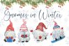Gnomes in Winter Watercolor Clip Art Set (912268) | Illustrations ...