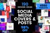 Social Media Cover & Post Design Templates Bundle SALE (47941 ...