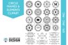 Circle Digital Frames Clipart, Digital Labels clipart set (89558 ...
