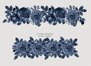 Matte Indigo Watercolor Floral Clipart Collection (357792 ...