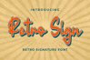 Retro Sign - Retro Signature Font (649016) | Handwritten | Font Bundles