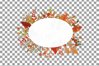 Autumn frames watercolor clip art pack, fall design borders (148460 ...