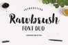 Rawbrush Font Duo (11595) | Duo and Trios | Font Bundles