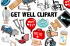 Get Well Clipart (240403) | Illustrations | Design Bundles