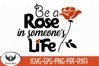 rose, be a rose, quote (96497) | Cut Files | Design Bundles