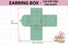 Earring box template card display svg jewelry favor print (178884 ...