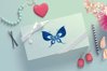30 Royal Blue Foil and Glitter Butterfly Digital Images (238914 ...