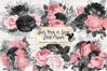 Black Pink and Silver Floral Clipart (152435) | Illustrations | Design ...
