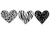 Hearts black and white Valentine's day vector. Hearts SVG. (1127713 ...