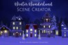 Winter Wonderland Scene Creator (163109) | Illustrations | Design Bundles