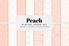 Peach Pastel Digital Paper Set (670102) | Patterns | Design Bundles