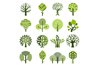 Tree badges. Abstract graphic nature eco pictures simple gro (870290 ...