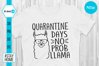 Quarantine No ProbLlama Svg, Funny Llama Svg (540767) | Cut Files ...