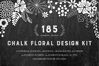 Chalkboard Floral Design Kit, AI PNG (82240) | Illustrations | Design ...