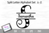 Split Letters A-Z - 26 split monogram files - Hearts (218353) | Monograms | Design Bundles