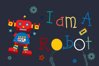Hello Robot Handwritten- cute kid font Kawaii style! (450541) | Script ...