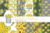 Sunflowers Digital Paper Pack (904212) | Illustrations | Design Bundles