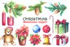 Watercolor Christmas Clipart (131353) | Illustrations | Design Bundles
