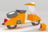 DIY Paper Scooter - 3d papercraft (23148) | Printables | Design Bundles