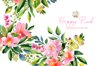 Rustic watercolor bouquets with pink flowers clip art (622775 ...