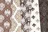 Brown Damask Patterns - Seamless Digital Papers (42863) | Backgrounds ...