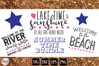 SUMMER SIGN BUNDLE LAKE, BEACH AND RIVER (18620) | SVGs | Design Bundles