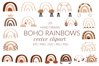 Abstract boho rainbow clipart. Modern rainbows set (896501 ...