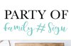 Party of 5 Family Sign SVG DXF EPS PNG Clipart Cut File (249566) | Cut ...