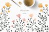 Watercolor flower clipart | Boho floral clipart