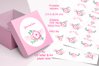 Pink Baby Shower 2.5 Round Labels Word Template Editable PDF