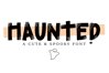HAUNTED - a hand lettered cute and spooky faunt (890550) | Halloween ...