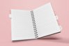 Spiral Notebook With Tabs Mockup (429693) | Products | Design Bundles