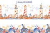 Water transport watercolor clipart. Ships, lighthouse, boat (301042 ...