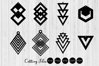 Geometric earrings | SVG cut files | Laser cutting | (303926) | SVGs ...