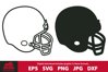American Football Helmet Clipart / Cutting File Bundle (293915) | Cut ...