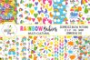 Rainbow Baby Clipart And Seamless Digital Papers Bundle (95893 ...