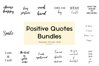 Positive Quotes Bundle, Motivational Quotes Bundle (658103 ...