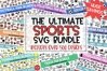 HUGE Bundle 500 SVG Designs Sports Themed (577206) | Cut Files | Design ...