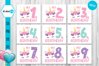 Unicorn Birthday Numbers Bundle Svg (514262) | Cut Files | Design Bundles