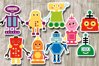 Robots Graphics (91148) | Illustrations | Design Bundles