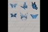 30 Royal Blue Foil and Glitter Butterfly Digital Images (238914 ...